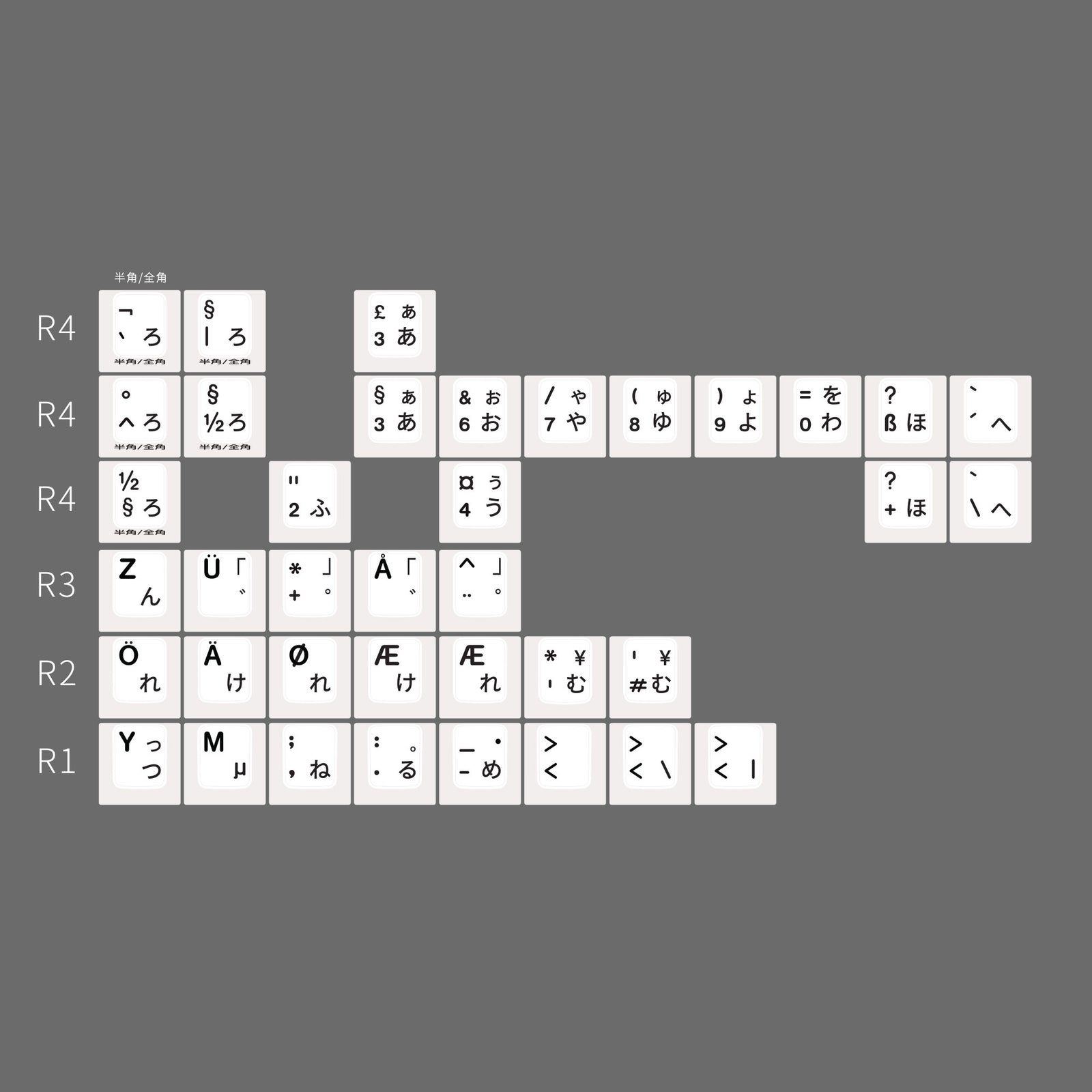 ePBT Kuro Shiro Keycaps